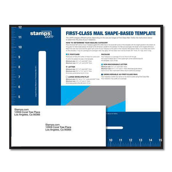 First-Class Mail Shape-Based Template – Stamps.com Supplies Store
