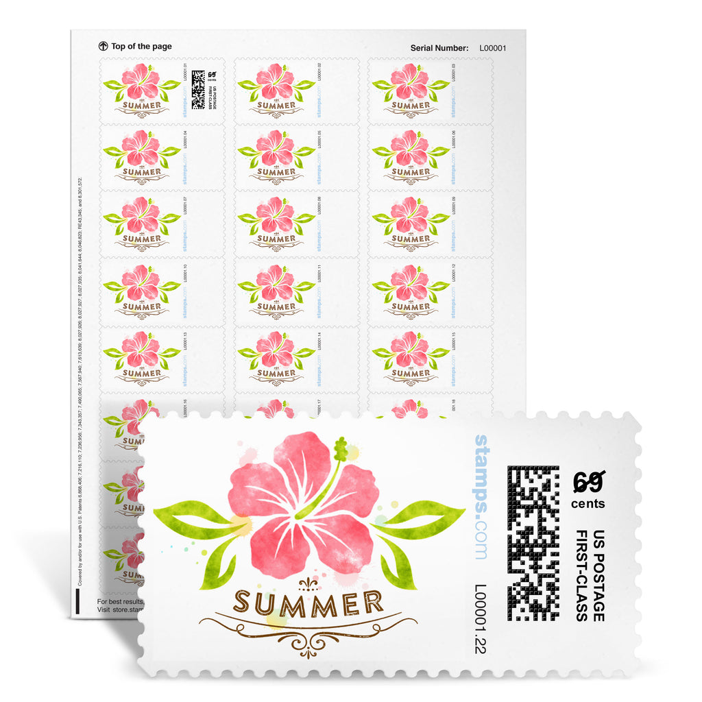 Summer Flower NetStamps – Stamps.com Supplies Store