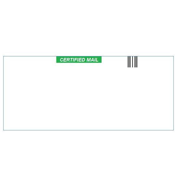 #10 Certified Mail Envelopes for Electronic Return Receipt (SDC-3820 ...