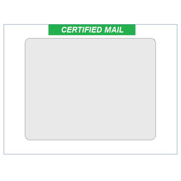 9" x 12" Certified Mail Window Envelopes for Electronic Return Receipt ...